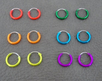 Tiny Hoop Earrings - Etsy