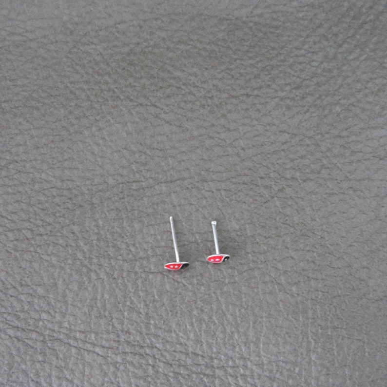 Tiny Lady Bug Nose Stud in Sterling Silver, Ladybug Nose Stud, Ladybug ...