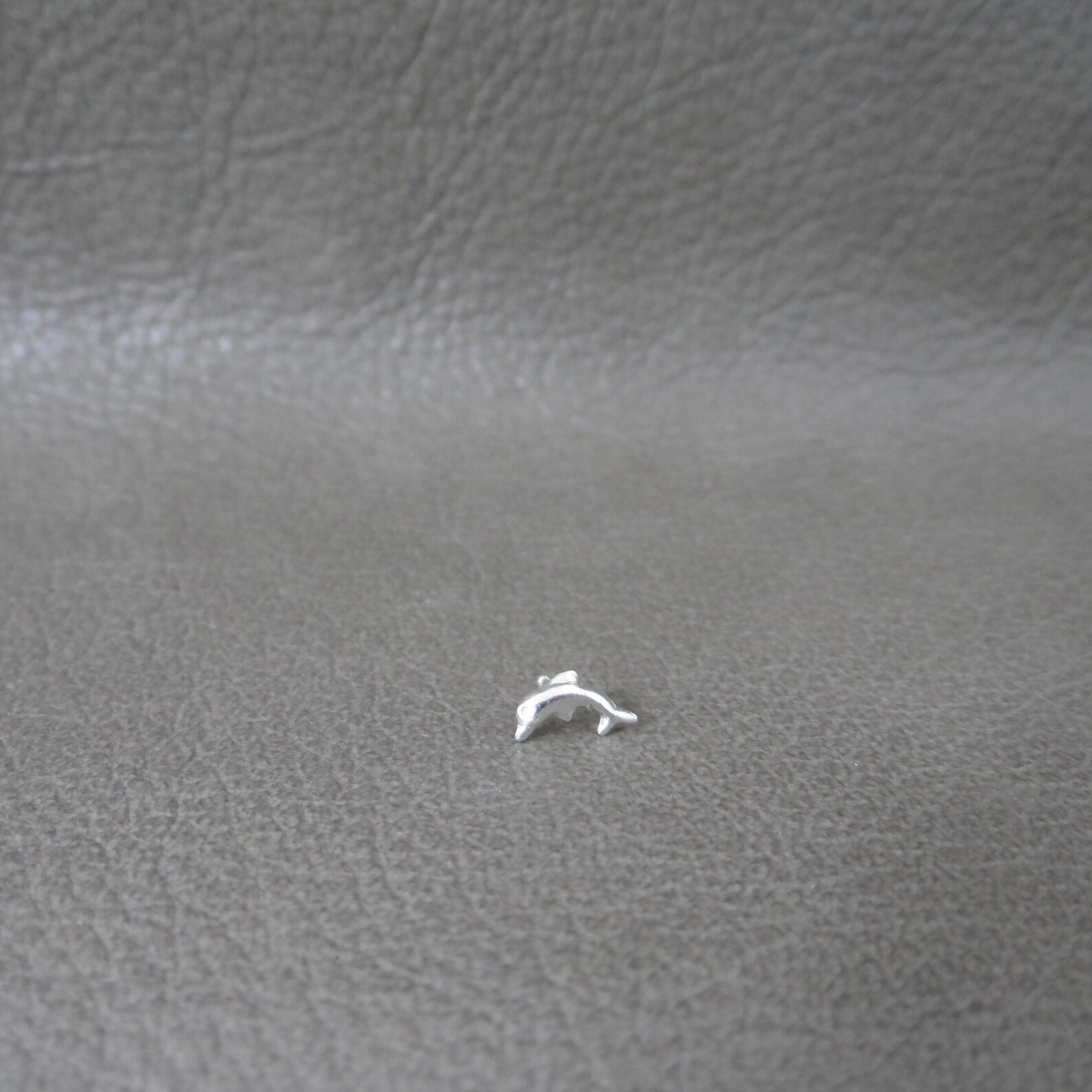 Tiny Dolphin Nose Stud in Sterling Silver, Dolphin Nose Stud, Silver ...