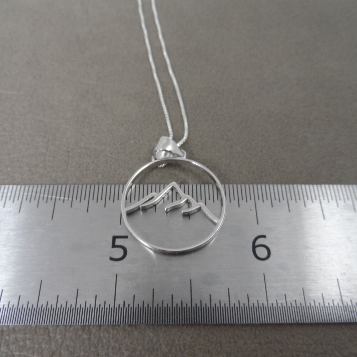 Berg Sterling Silber Halskette Berg Halskette Berg Anhänger - Etsy.de