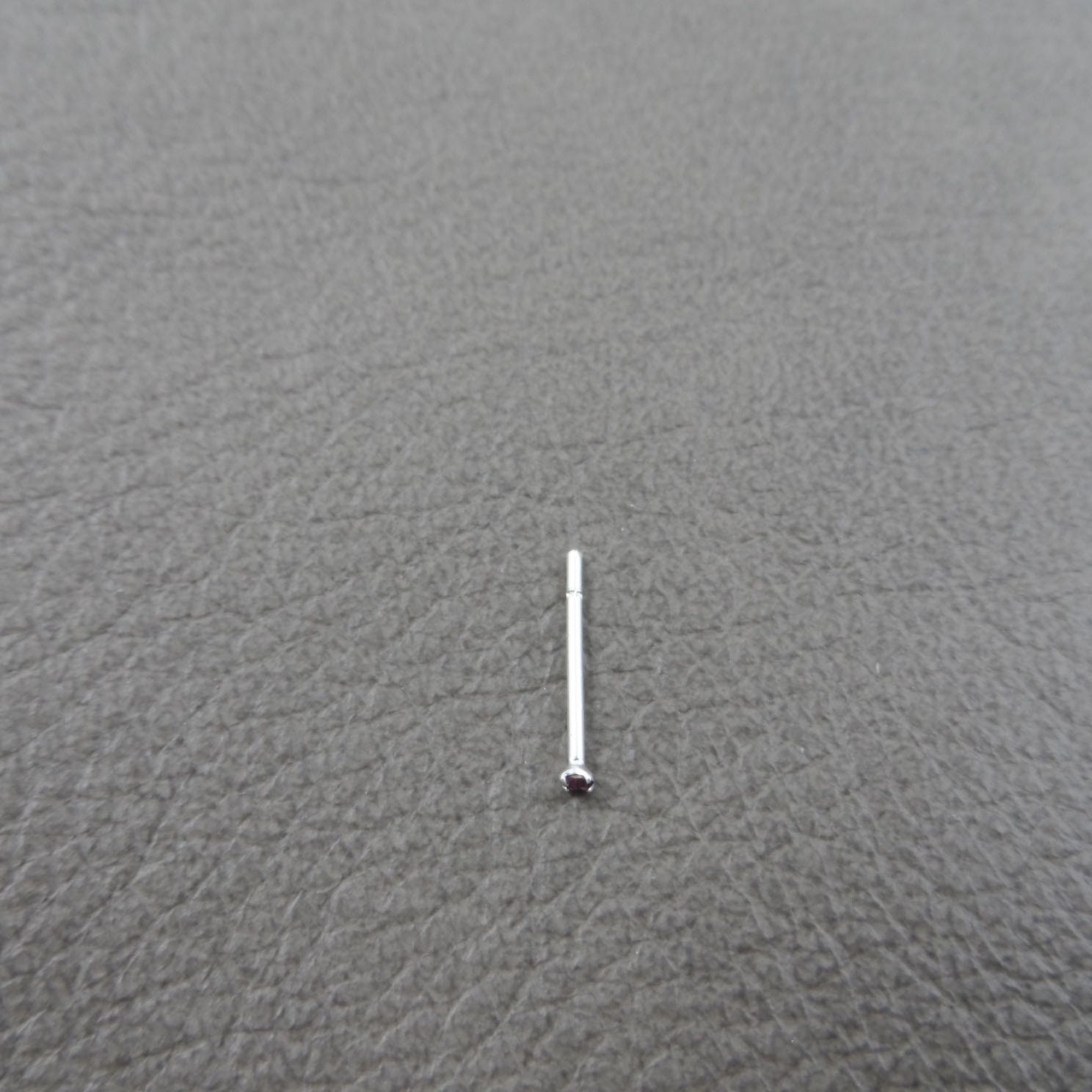 Tiny Lavender Purple CZ Sterling Silver Nose Stud Silver Nose | Etsy