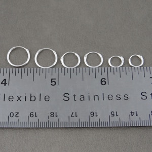 SET of 3 Pairs of Tiny Hoop Sterling Silver Earrings, Tiny Hoop ...