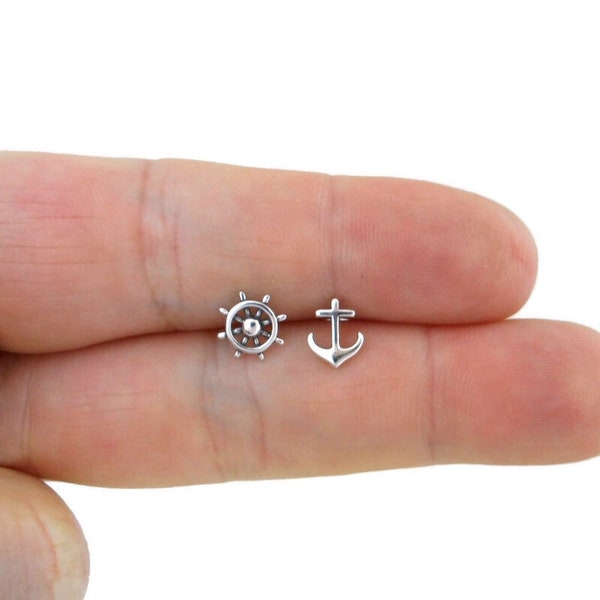 Anchor Earrings - Etsy