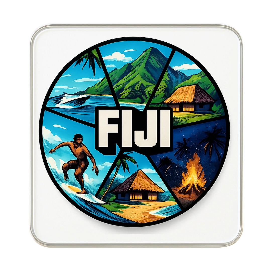 Fiji Collage Fridge Magnet: Cute Large Handmade Travel Souvenir Gift - Etsy