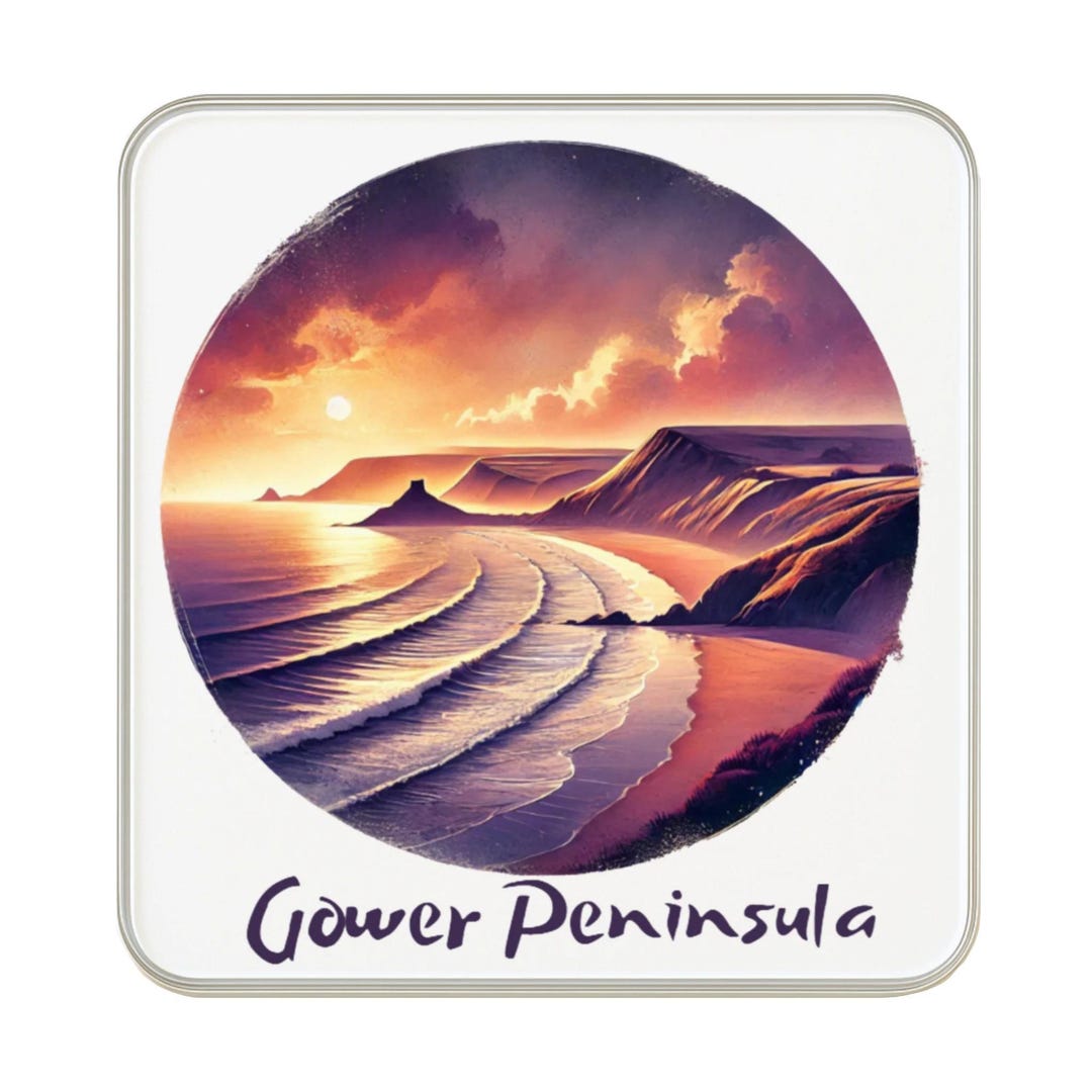 Gower Peninsula, Wales UK Fridge Magnet: Cute Large Handmade Travel ...