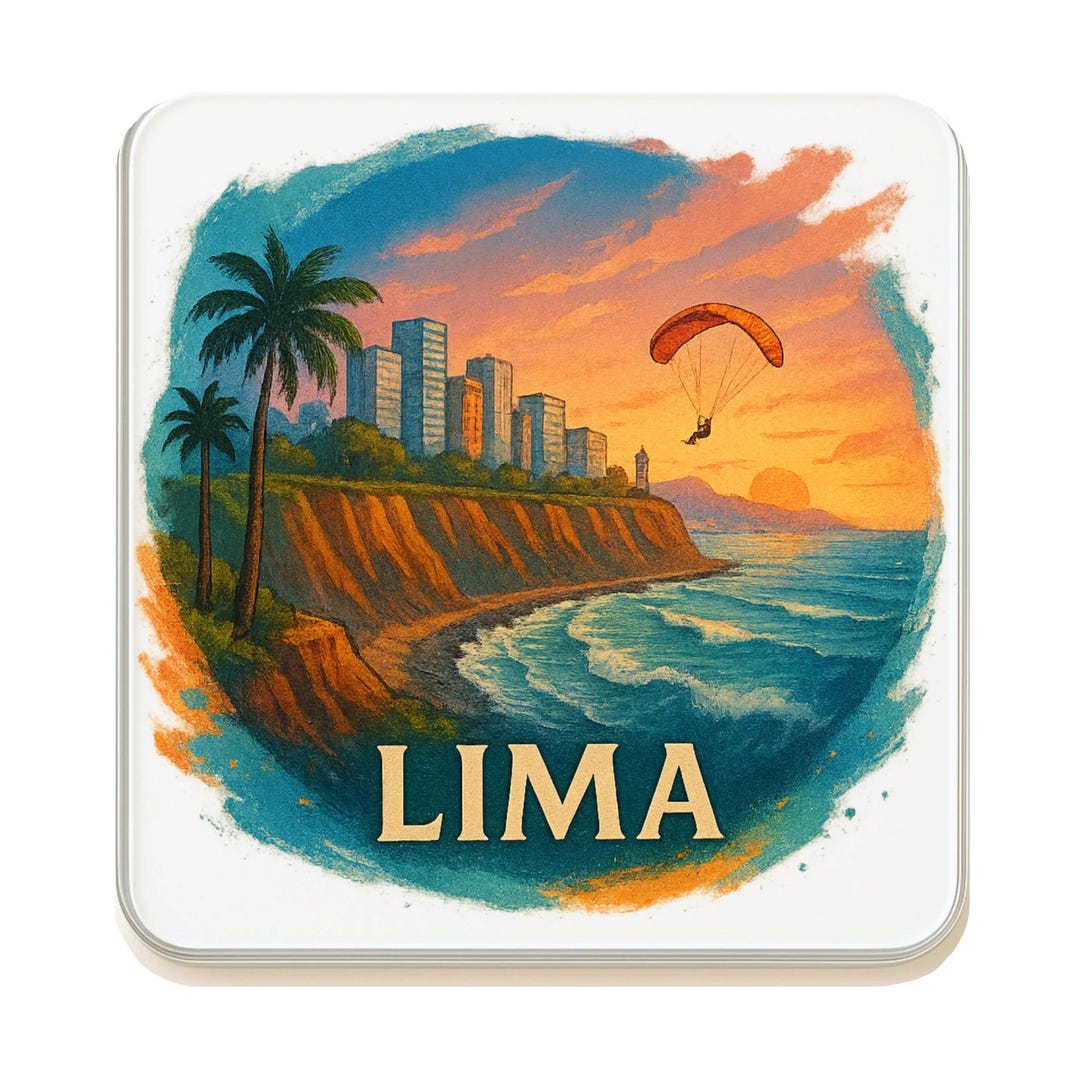 Lima, Peru Fridge Magnet: Cute Large Handmade Travel Souvenir Gift - Etsy