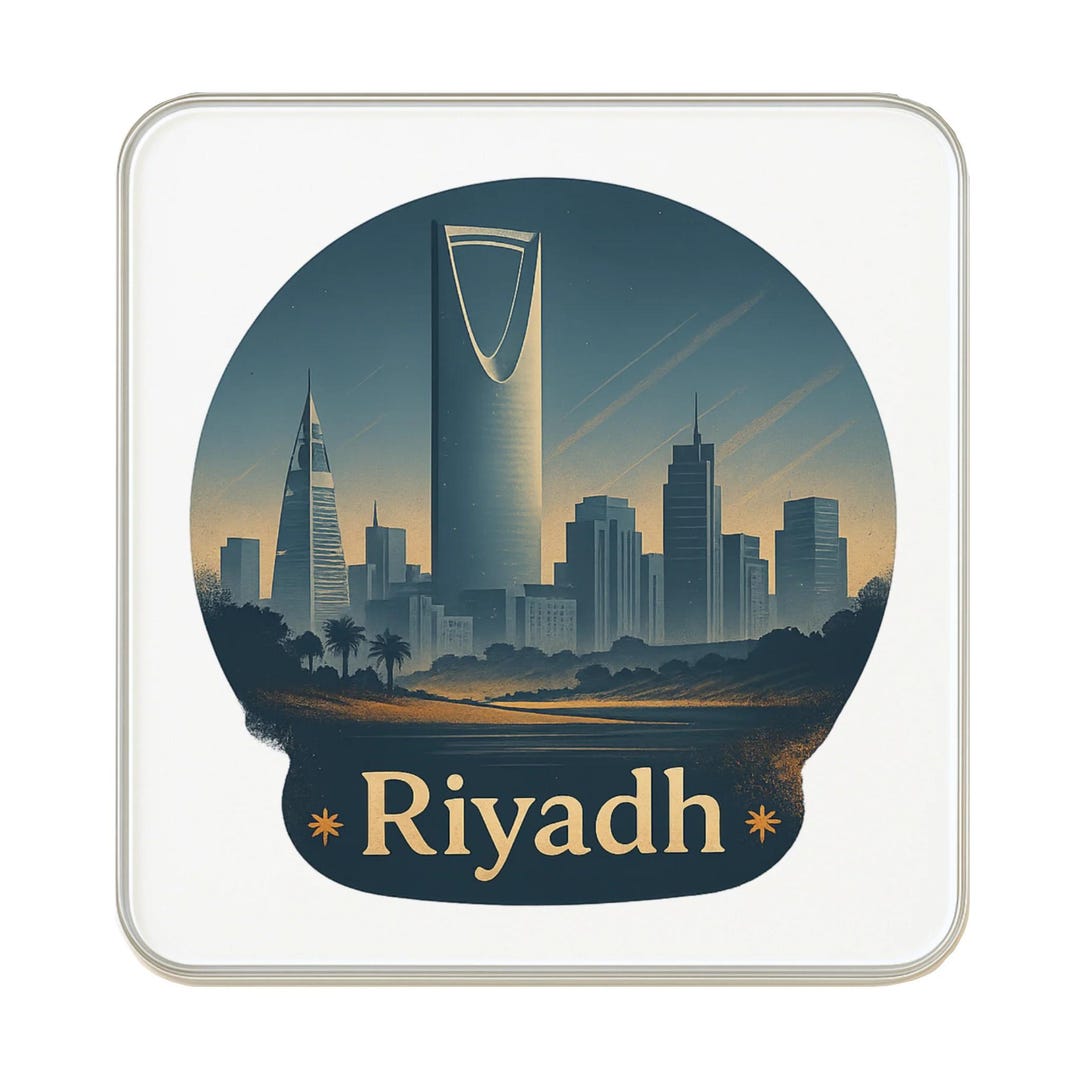 Riyadh, Saudi Arabia Fridge Magnet: Cute Large Handmade Travel Souvenir ...