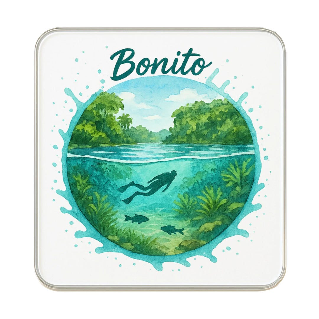 Bonito, Brazil Fridge Magnet: Cute Large Handmade Travel Souvenir Gift ...