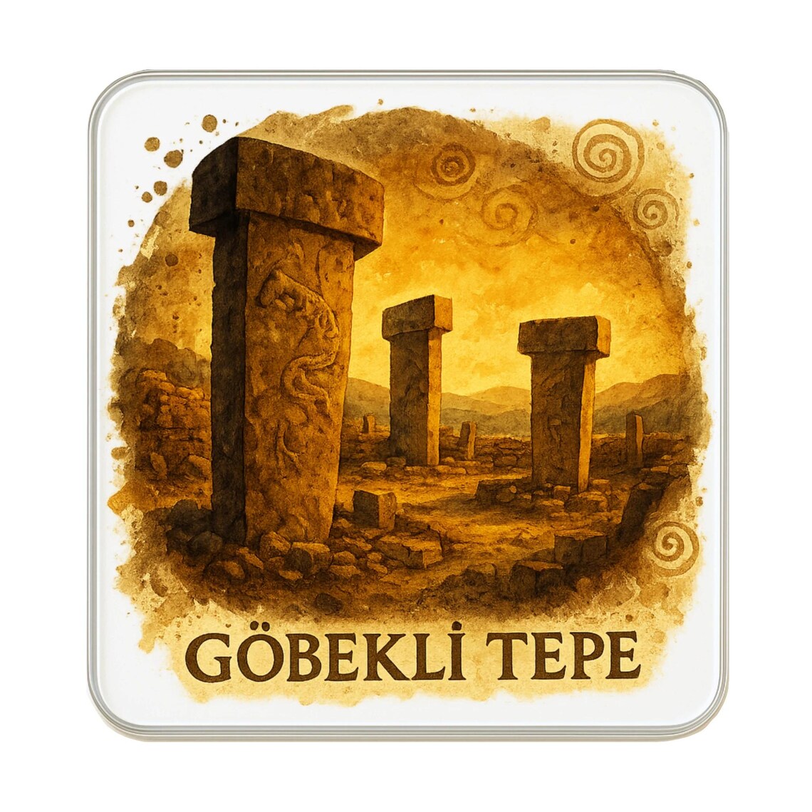 Gobekli Tepe, Turkey Fridge Magnet: Cute Large Handmade Travel Souvenir ...