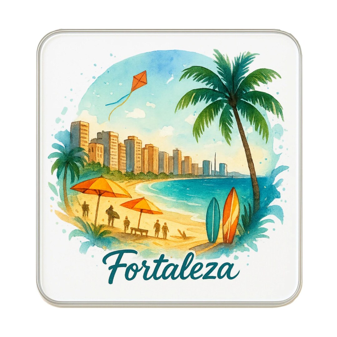 Fortaleza, Brazil Fridge Magnet: Cute Large Handmade Travel Souvenir ...