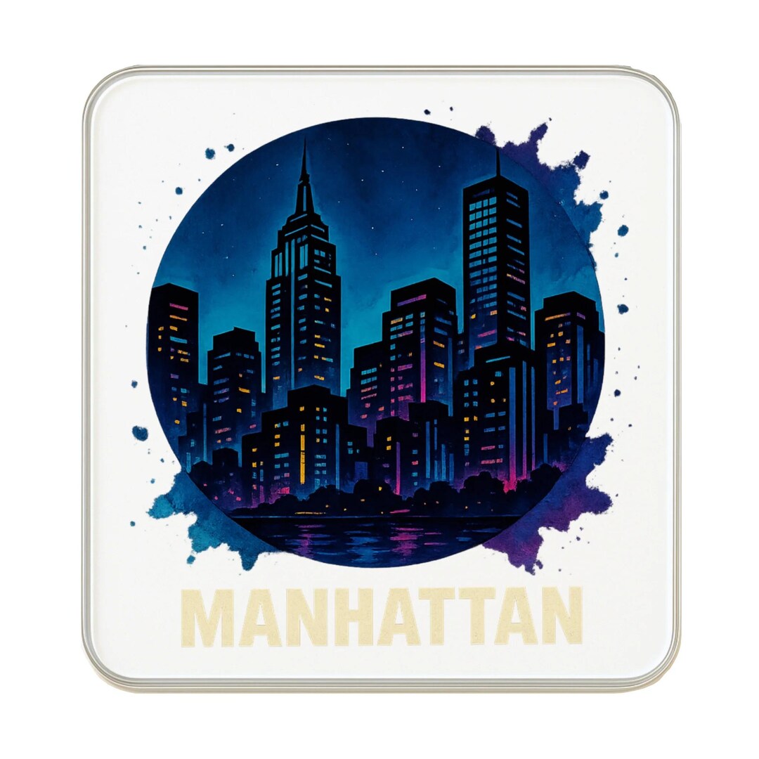 Manhattan, New York USA Fridge Magnet: Cute Large Handmade Travel ...