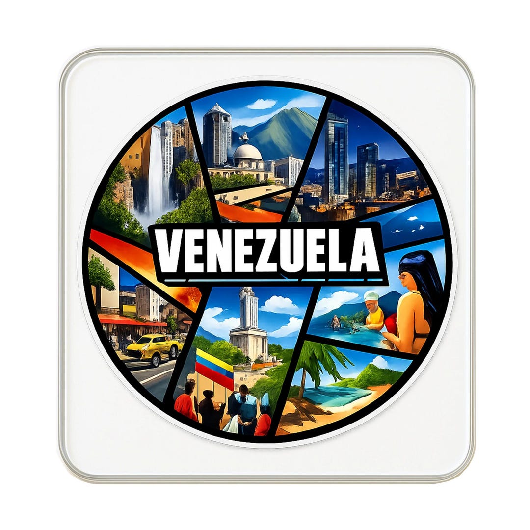Imán para nevera con collage de Venezuela: un bonito recuerdo de viaje ...