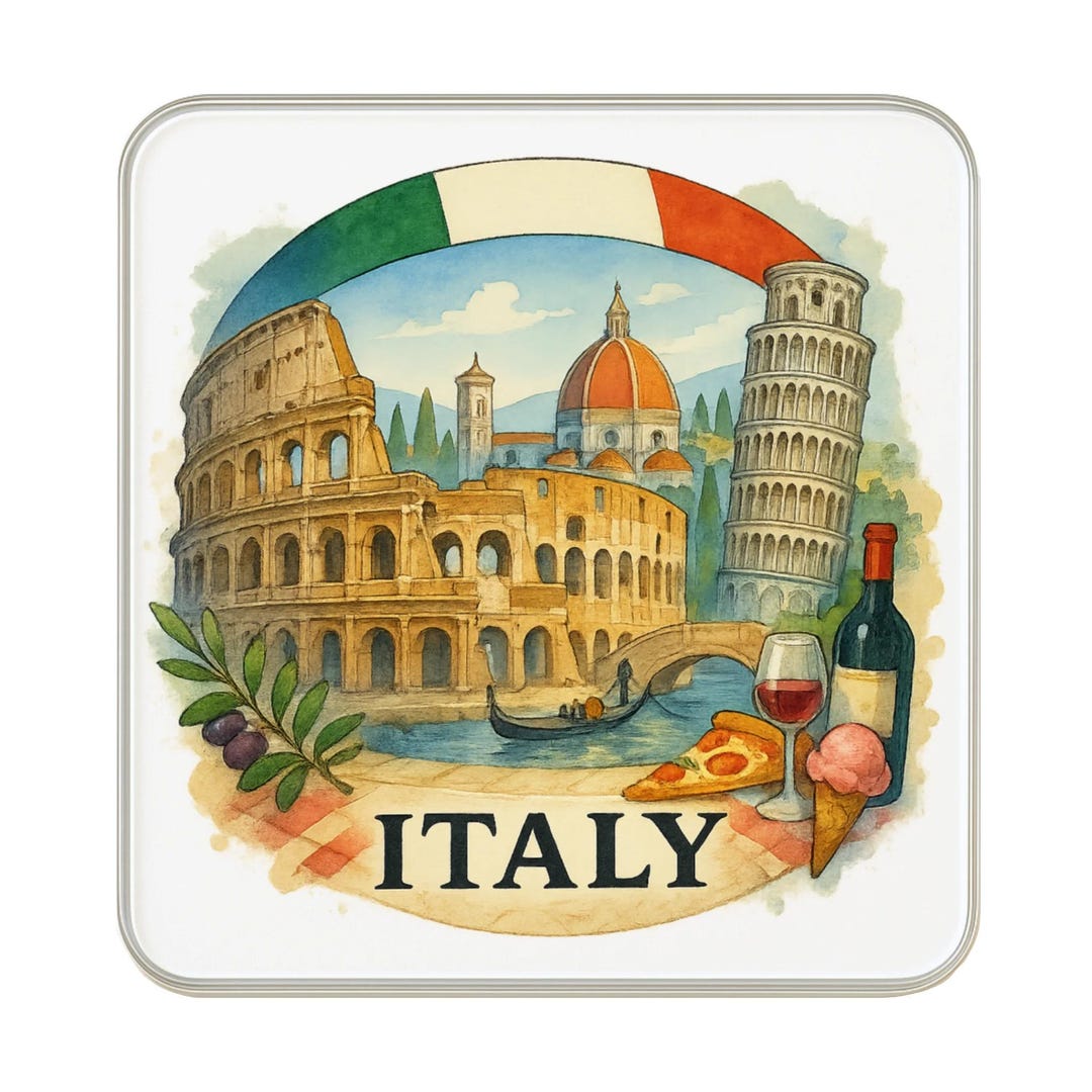 Italy Fridge Magnet: Cute Large Handmade Travel Souvenir Gift - Etsy