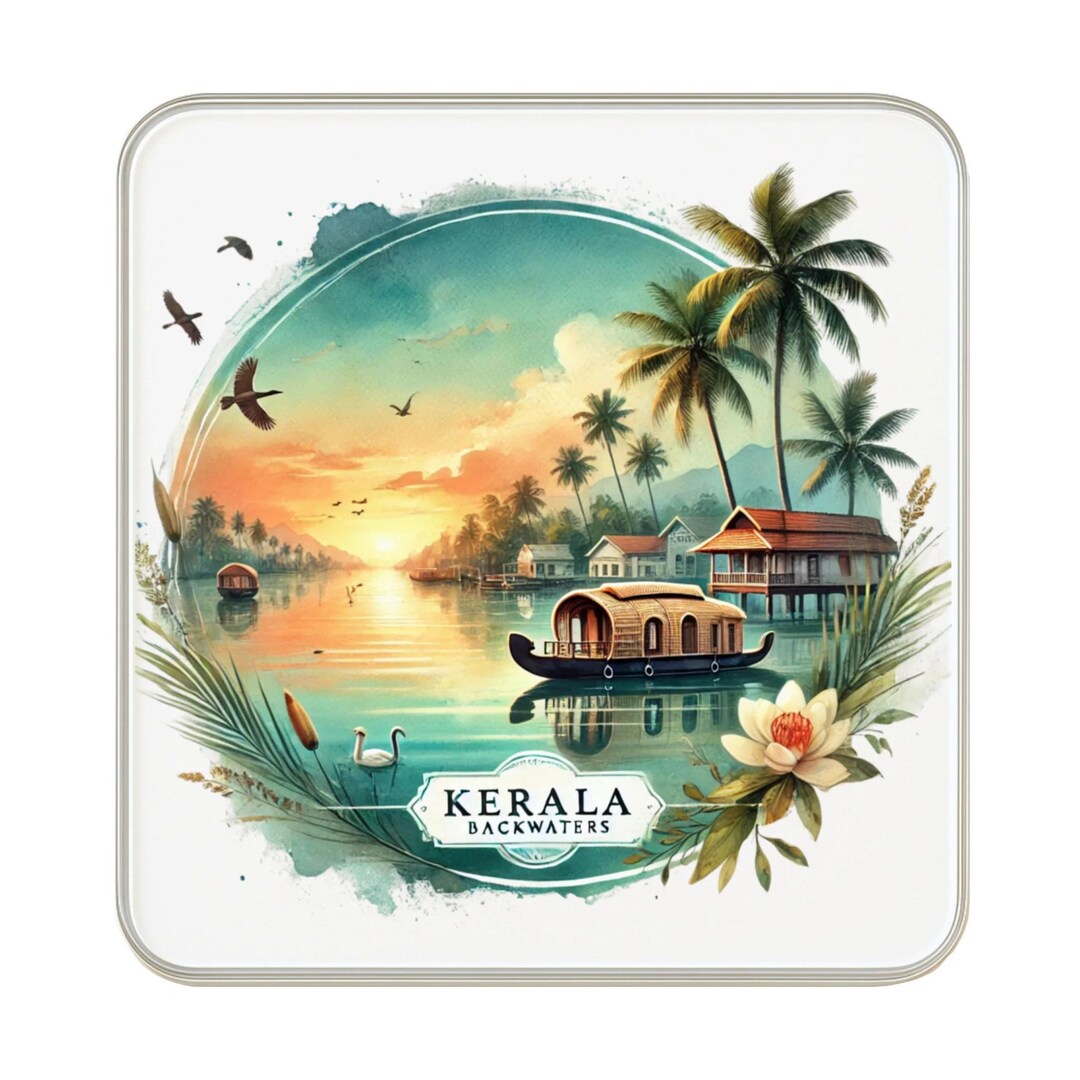 Kerala Backwaters, India Fridge Magnet: Cute Large Handmade Travel ...
