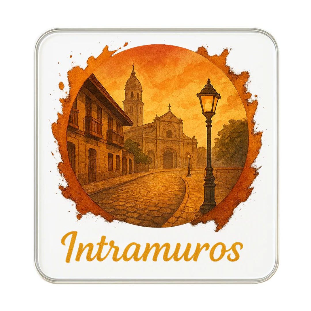 Intramuros, Philippines Fridge Magnet: Cute Large Handmade Travel ...