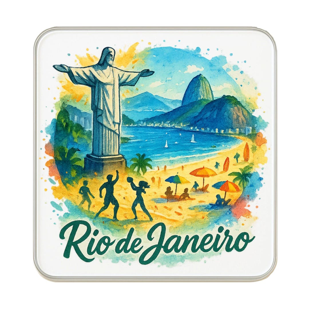 Rio De Janeiro, Brazil Fridge Magnet: Cute Large Handmade Travel ...