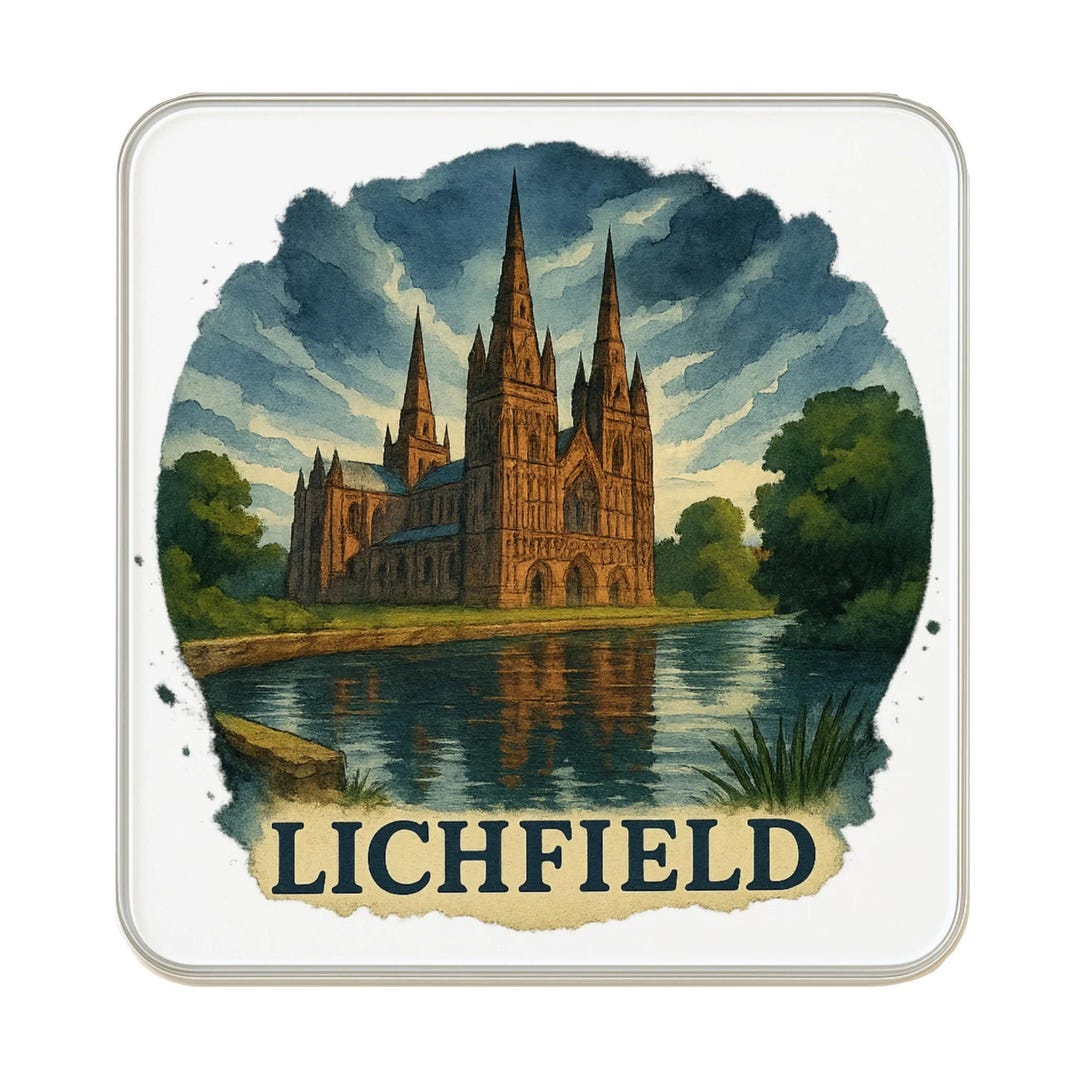 Lichfield, England UK Fridge Magnet: Cute Large Handmade Travel ...