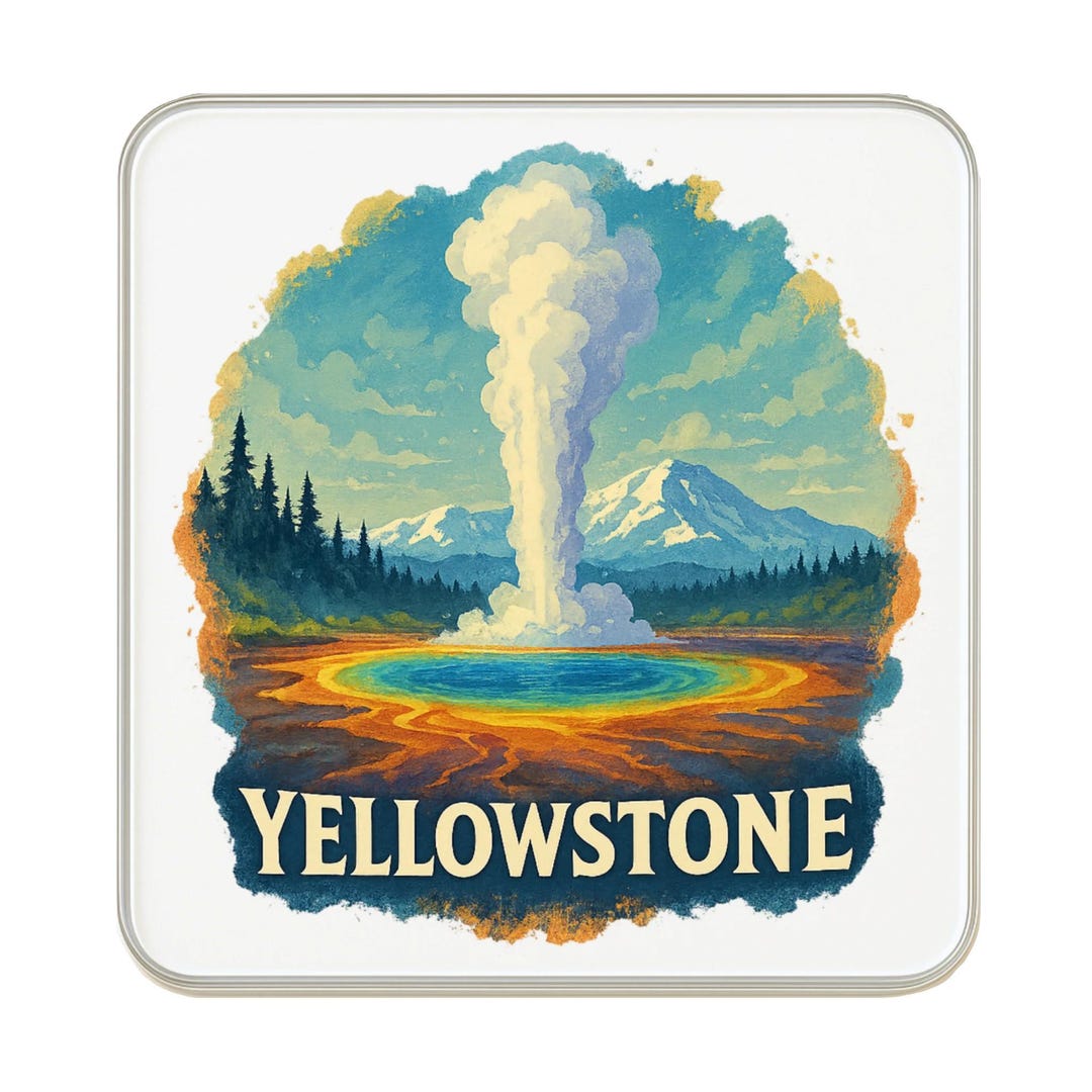 Yellowstone, USA Fridge Magnet | Travel Souvenir Collectible Gift - Etsy