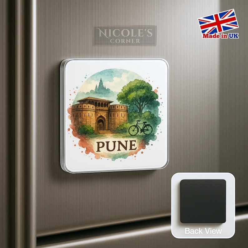 Pune, India Fridge Magnet: Cute Large Handmade Travel Souvenir Gift - Etsy