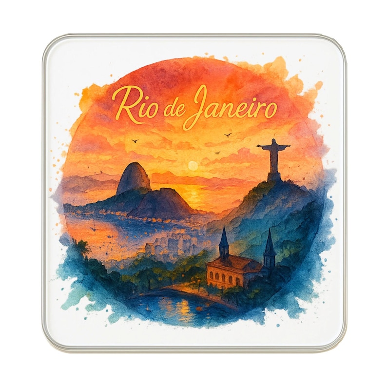 Rio De Janeiro, Brazil Fridge Magnet: Cute Large Handmade Travel ...