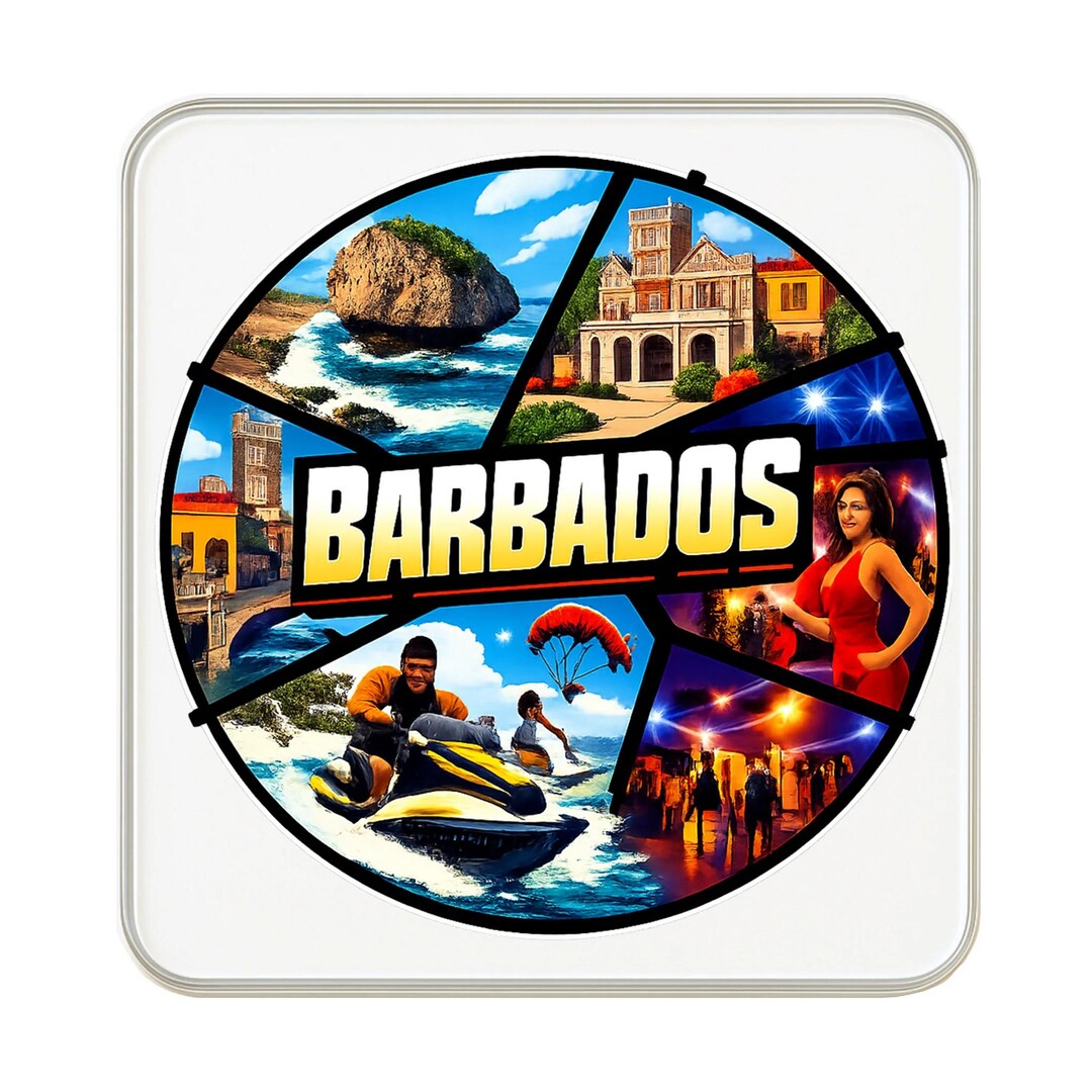 Barbados Collage Fridge Magnet: Cute Large Handmade Travel Souvenir ...