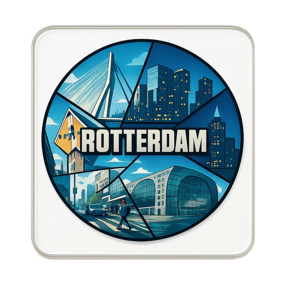 Rotterdam, Netherlands Collage Fridge Magnet: Cute Large Handmade ...