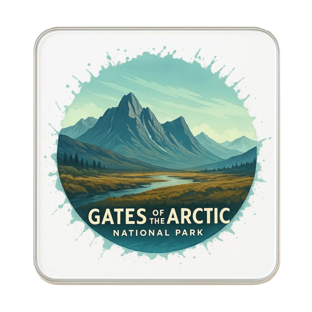 Gates of the Arctic National Park, USA Fridge Magnet: Cute Large ...
