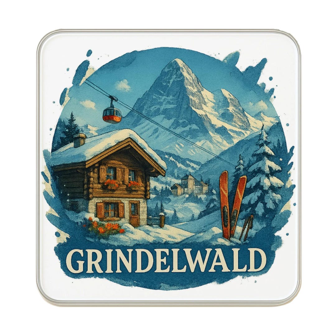 Grindelwald, Switzerland Fridge Magnet: Cute Large Handmade Travel ...