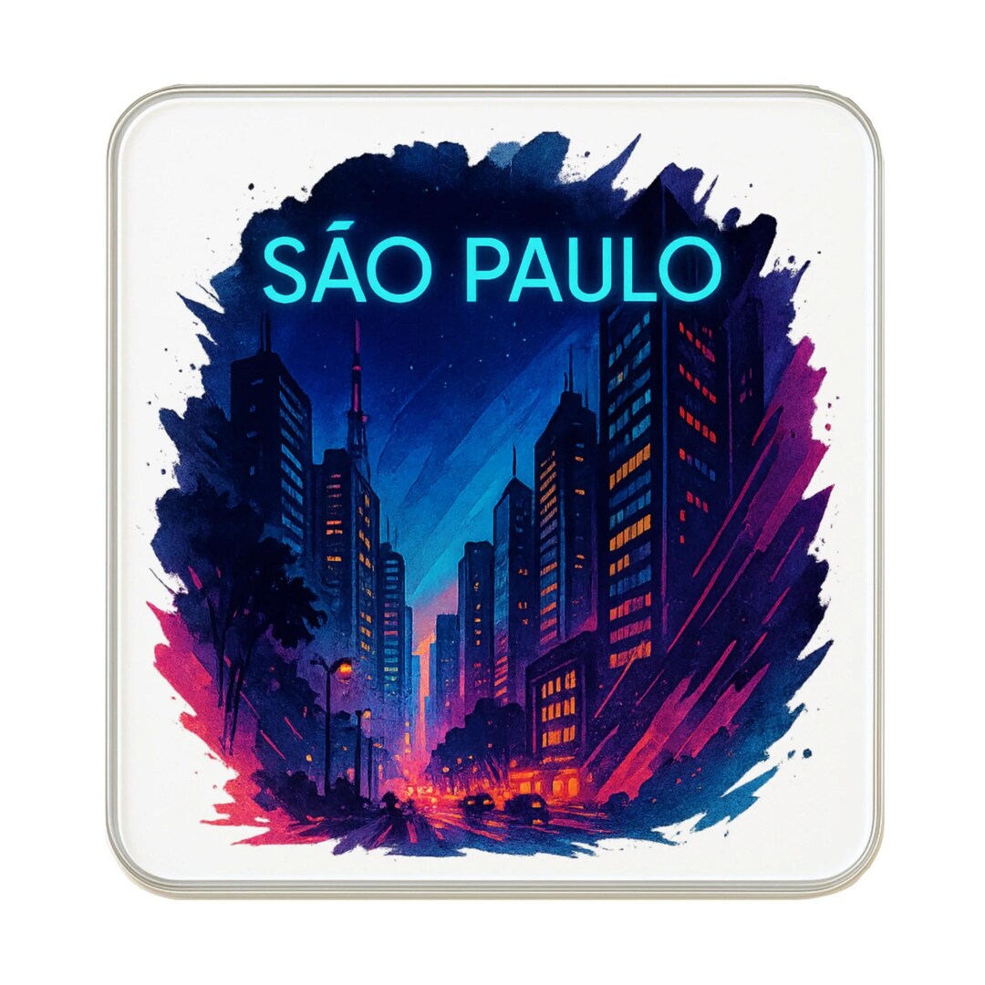 Sao Paulo, Brazil Fridge Magnet: Cute Large Handmade Travel Souvenir ...