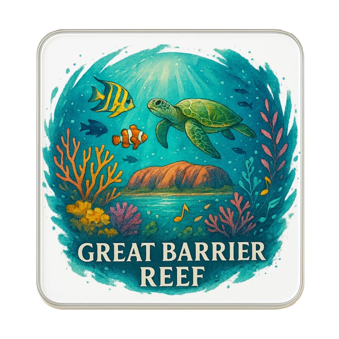 Great Barrier Reef, Australia Fridge Magnet: Cute Large Handmade Travel ...