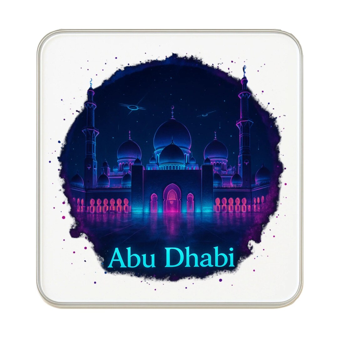 Abu Dhabi, UAE Fridge Magnet: Cute Large Handmade Travel Souvenir Gift ...