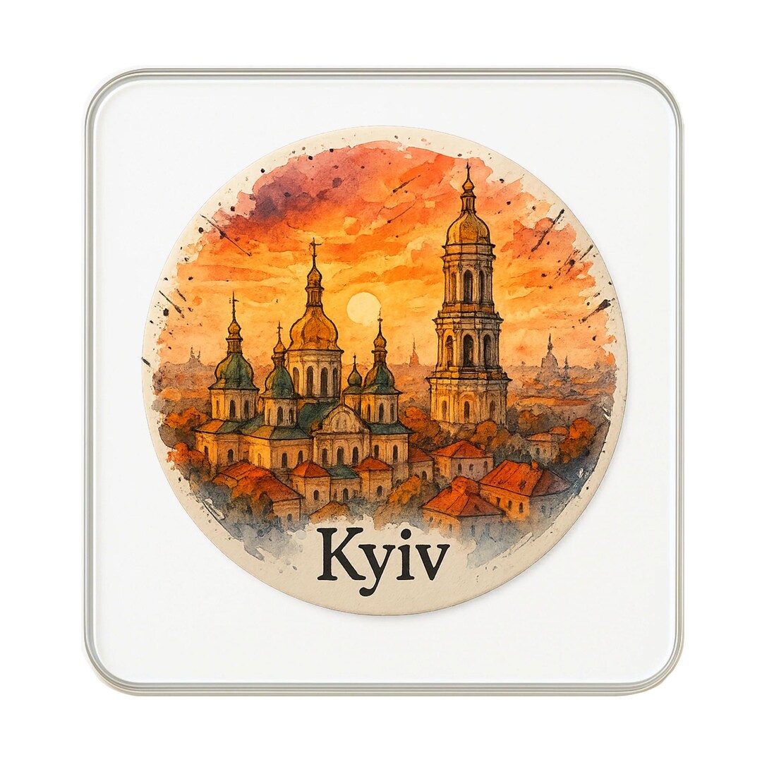 Kyiv, Ukraine Collage Fridge Magnet: Cute Large Handmade Travel ...
