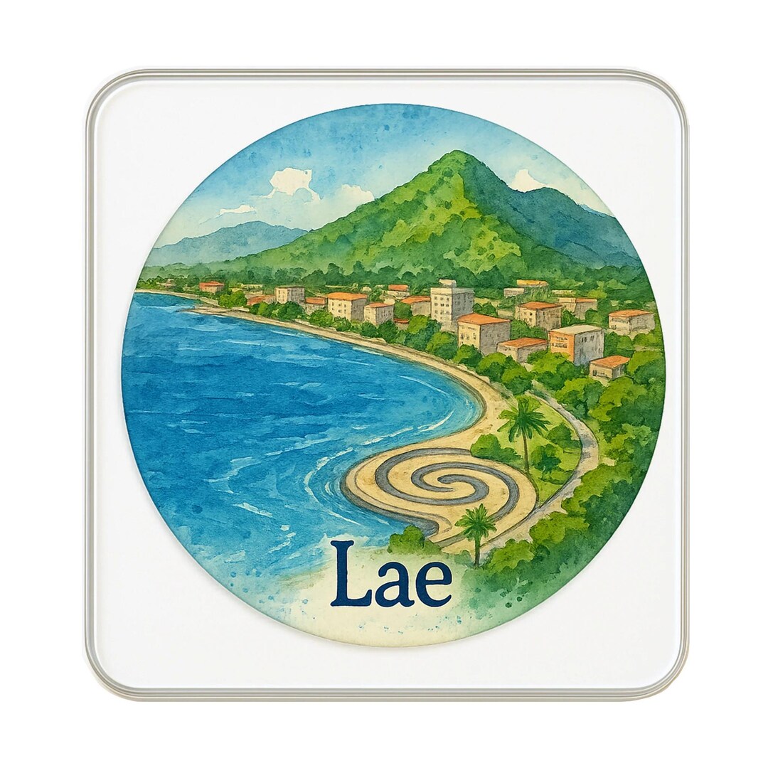 Lae, Papua New Guinea Fridge Magnet: Cute Large Handmade Travel ...
