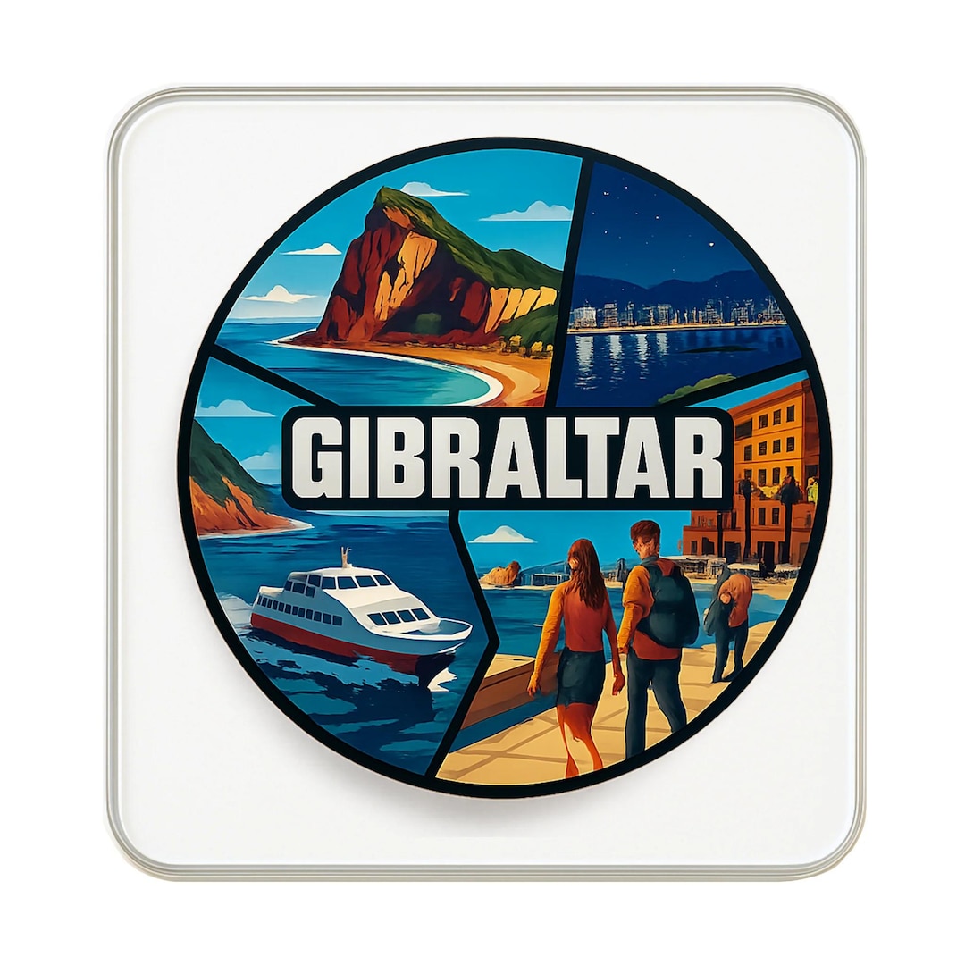 Gibraltar Collage Fridge Magnet: Cute Large Handmade Travel Souvenir ...