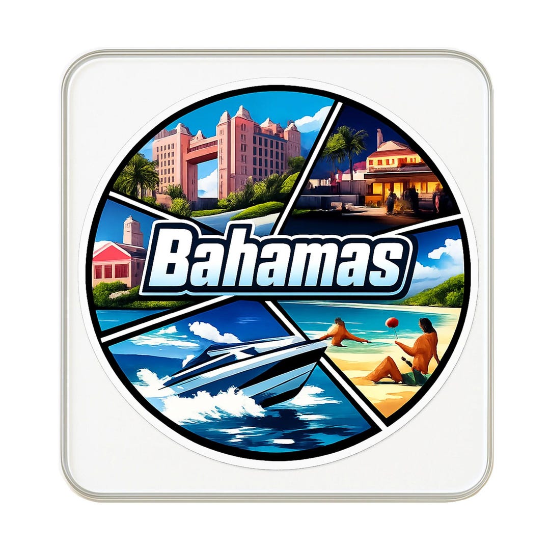 Bahamas Collage Fridge Magnet: Cute Large Handmade Travel Souvenir Gift ...