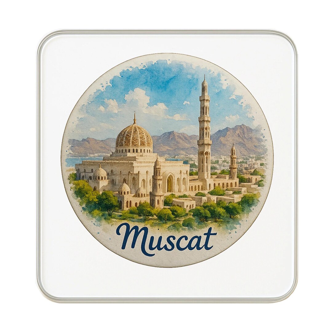 Muscat, Oman Fridge Magnet: Cute Large Handmade Travel Souvenir Gift - Etsy