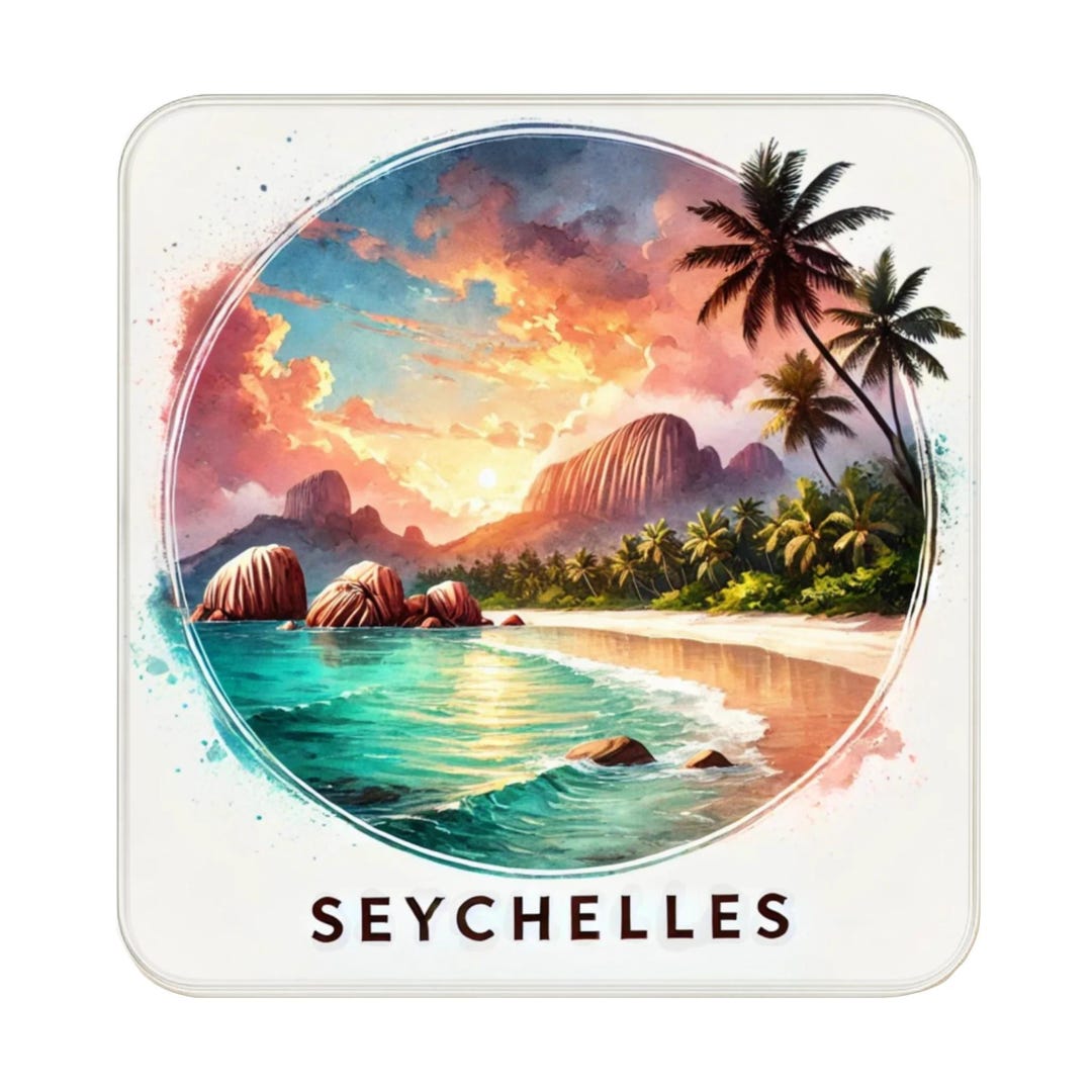 Seychelles Fridge Magnet: Cute Large Handmade Travel Souvenir Gift - Etsy