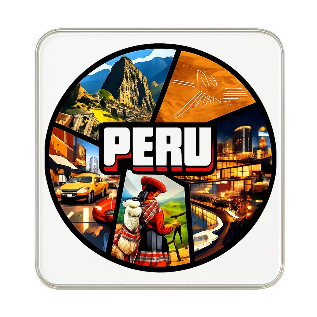 Peru Collage Fridge Magnet: Cute Large Handmade Travel Souvenir Gift - Etsy