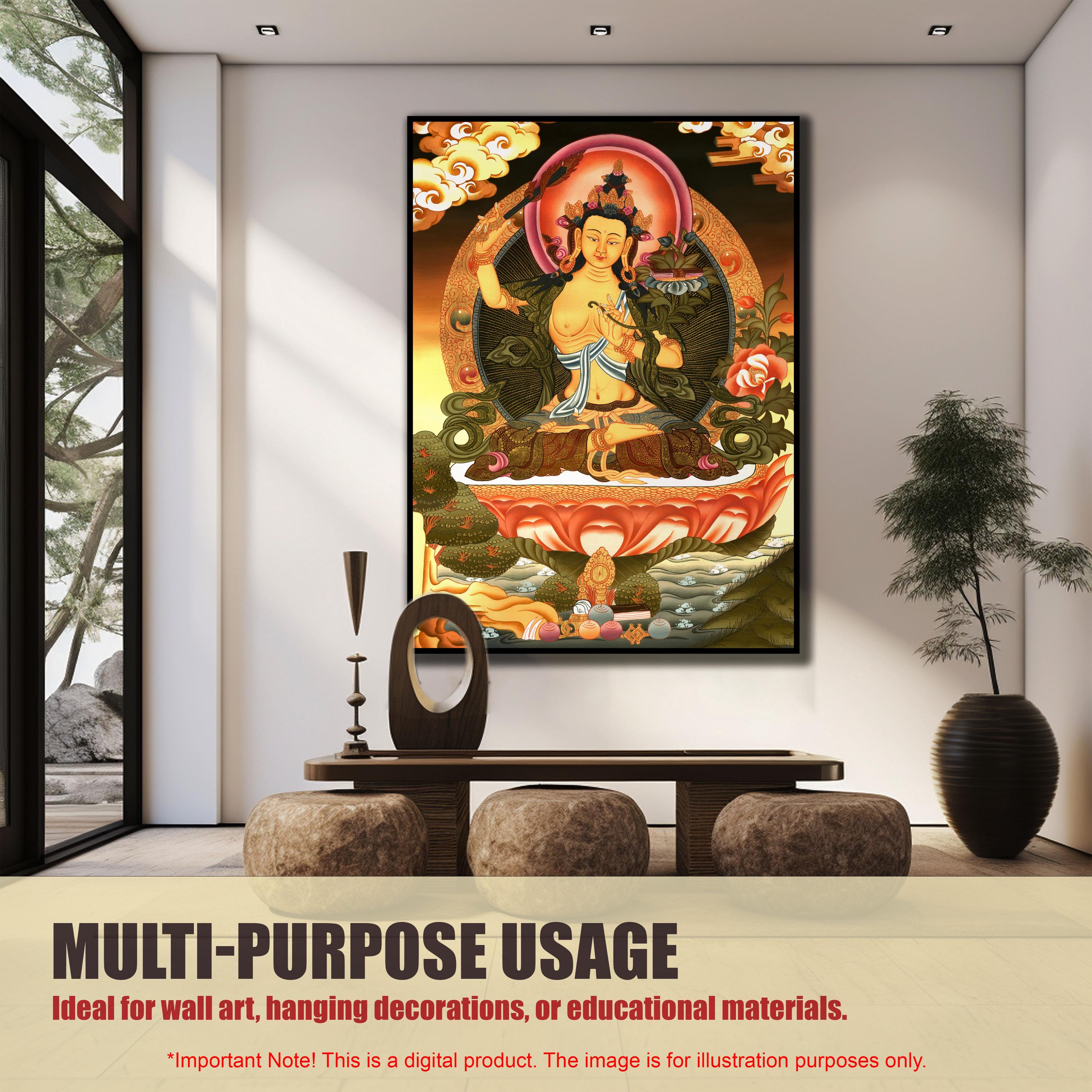 Vajrasattva Thangka Digital Download Tibetan Buddhist Wall Art High ...