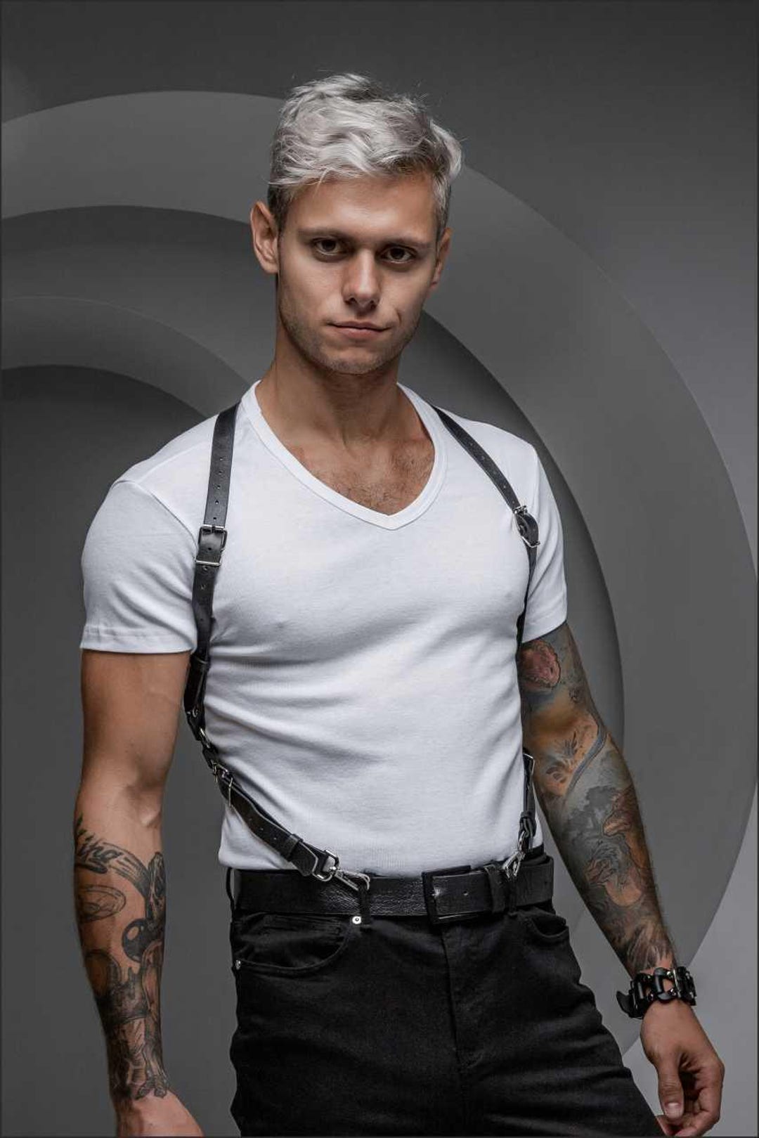 Suspender Harness Men, Men's Accessories, Leather Suspenders for ...