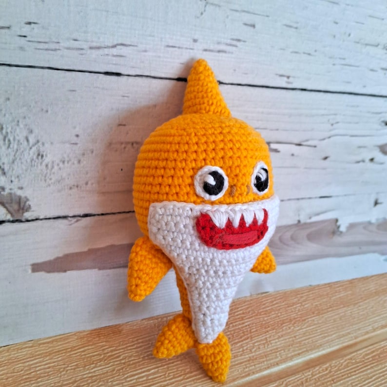 Amigurumi Baby Shark Crochet Pattern -cute Crochet Plush Toy PDF – Easy ...
