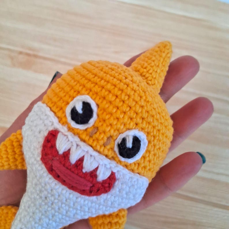 Amigurumi Baby Shark Crochet Pattern -cute Crochet Plush Toy PDF – Easy ...