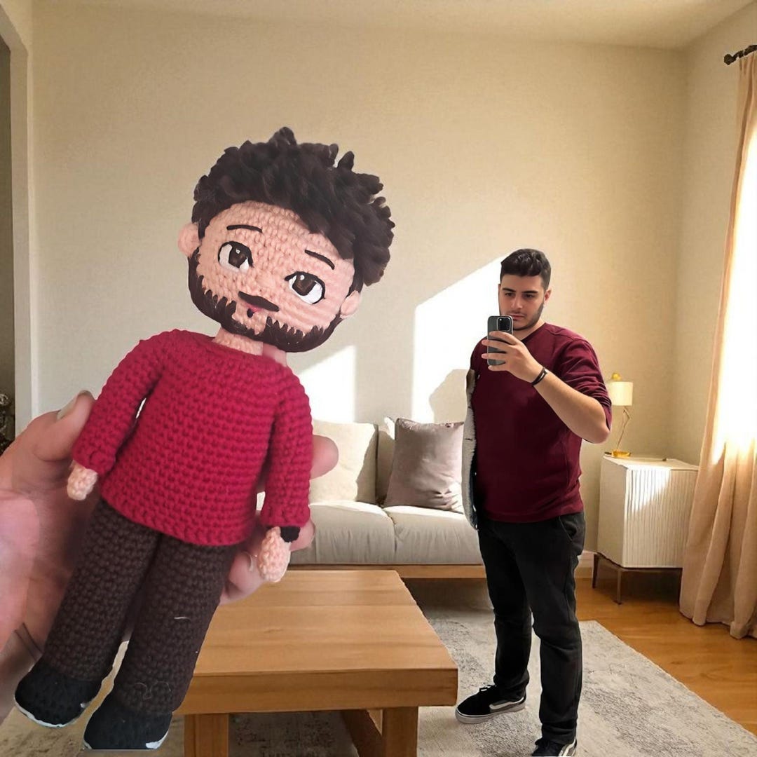 Mini Look-alike Doll – Custom Crochet Portrait – Personalized Amigurumi ...