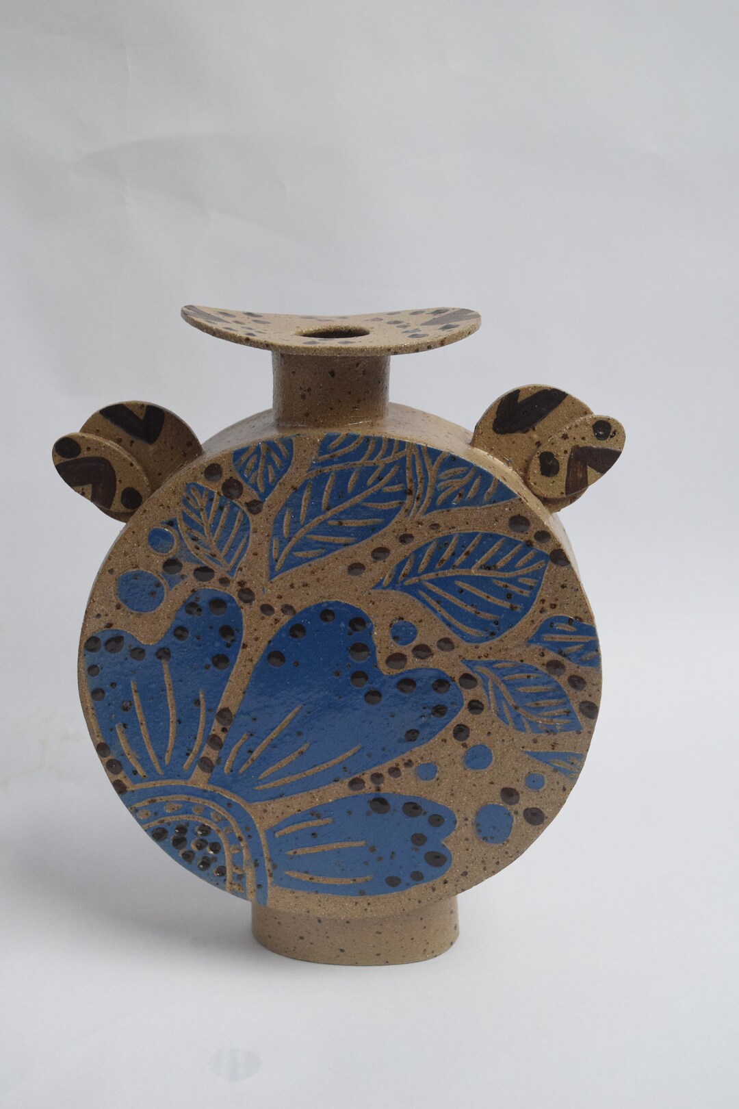 Handcrafted Ceramic Bottle, Hand Decorated, One off Design. - Etsy