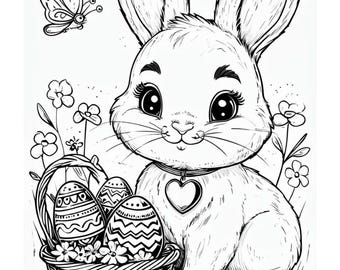 Easter Coloring Pages - Digital Download - Etsy
