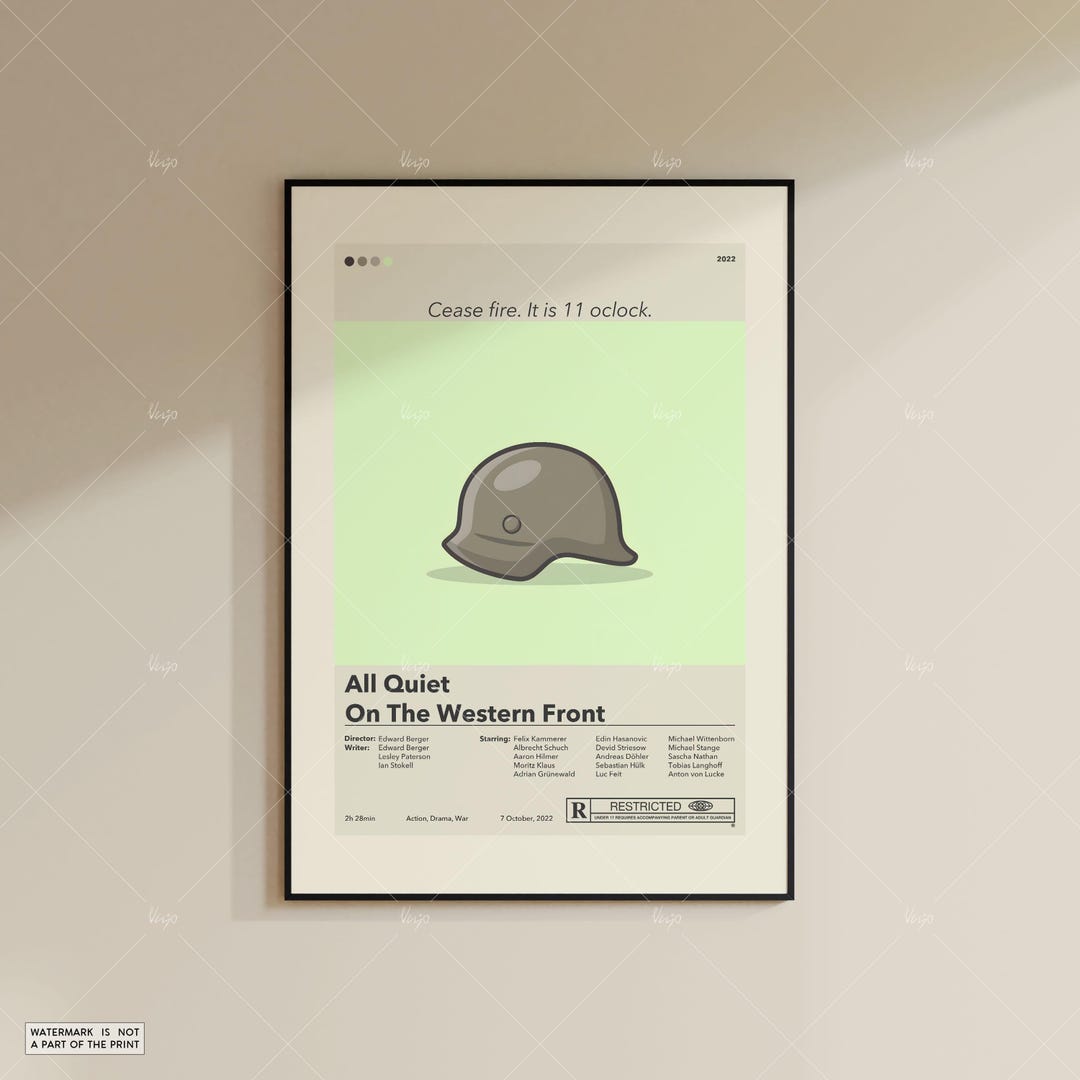 All Quiet on the Western Front Poster | Edward Berger | Minimalist ...
