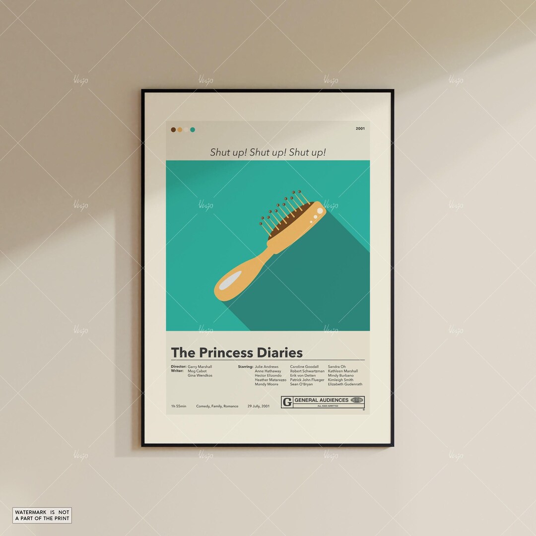 The Princess Diaries Poster | Garry Marshall | Minimalist Movie Poster ...