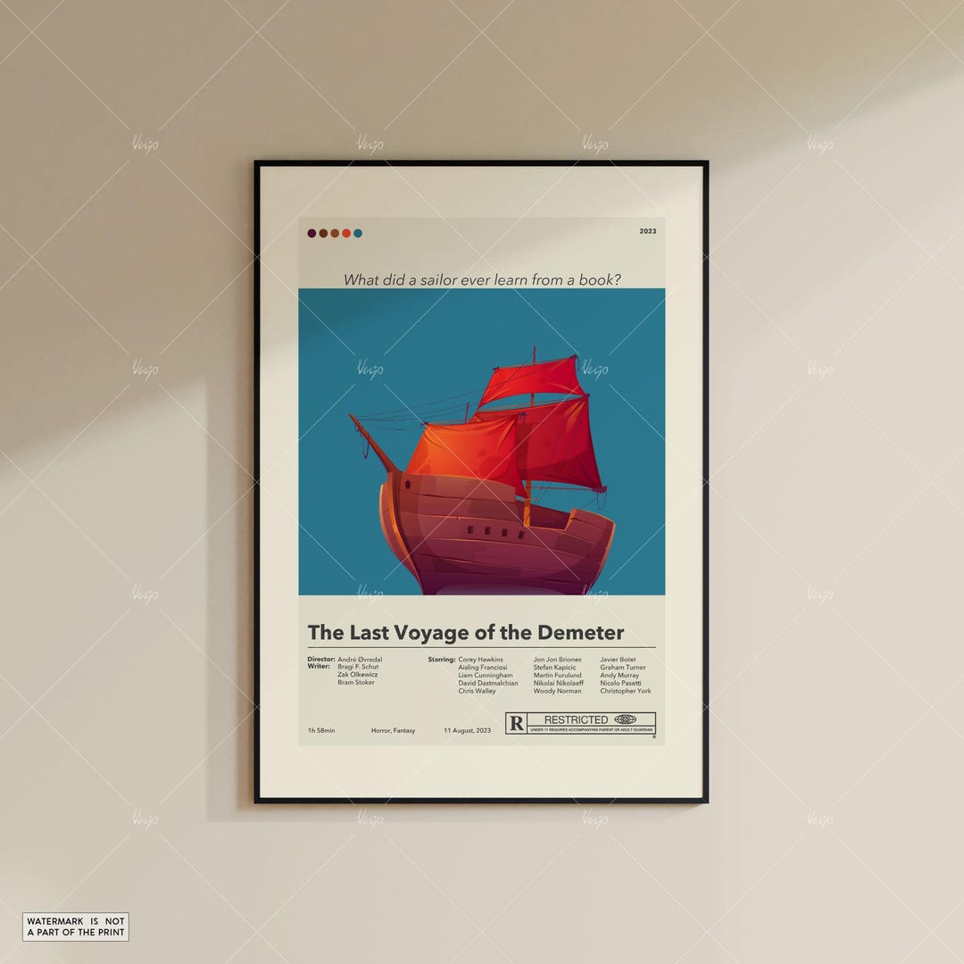 The Last Voyage of the Demeter Poster | André Øvredal | Minimalist ...