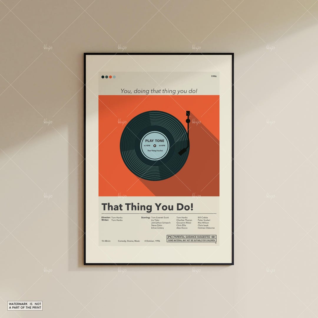 That Thing You Do! Poster | Tom Hanks | Minimalist Movie Poster ...