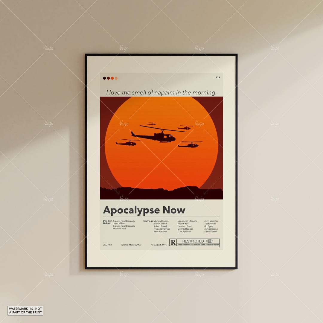 Apocalypse Now Poster | Francis Ford Coppola | Minimalist Movie Poster ...